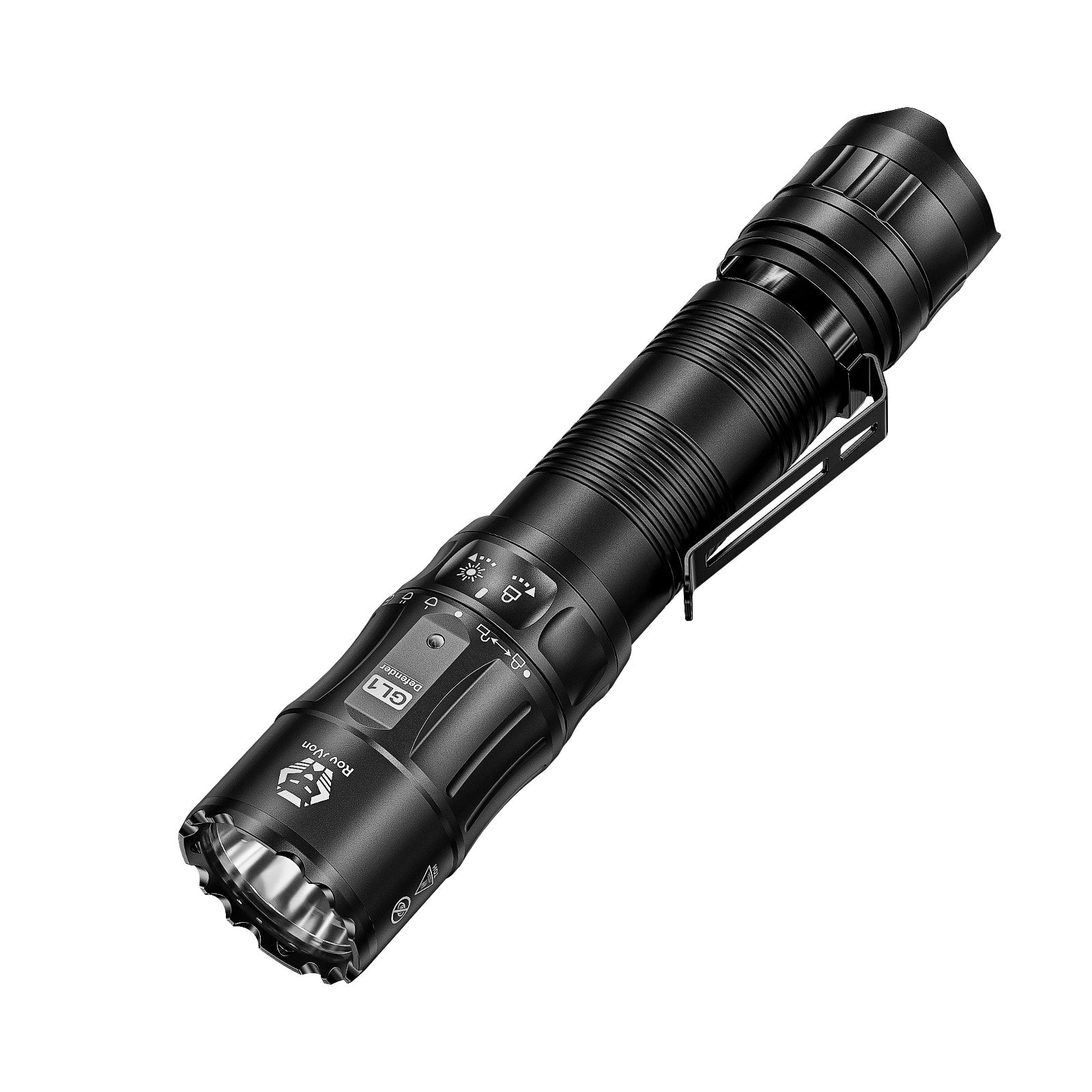 RovyVon GL1 3200 Lumens Rotary Tactical Flashlight